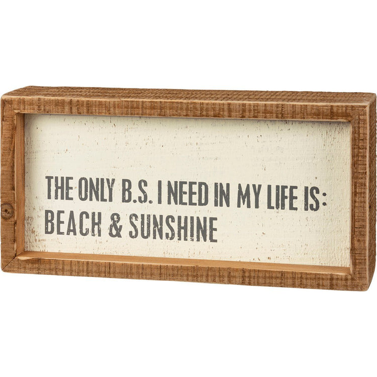 Summer Beach Cottage I Need In My Life Inset Box Sign – The Primitive ...
