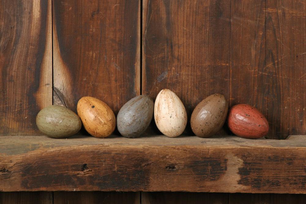 Primitive Spring Easter Life Size Speckled Eggs 6 pc – The Primitive ...