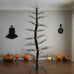 Vickerman's Halloween 6' Black Cedar Spooky Tree 160Lt Motion and Spoo ...