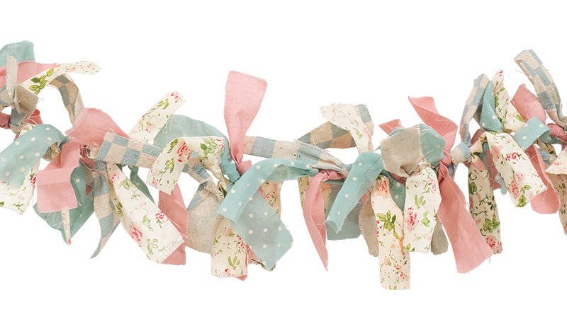 Primitive Spring Primitive Easter Rag Strip Garland 32" – The Primitive ...