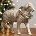 Ragon House Christmas 5.25" Standing Sheep w/ Grapevine Wreath 5.25 ...